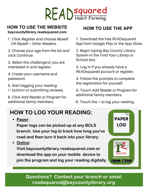 Summer Reading Program | Bay County Library System